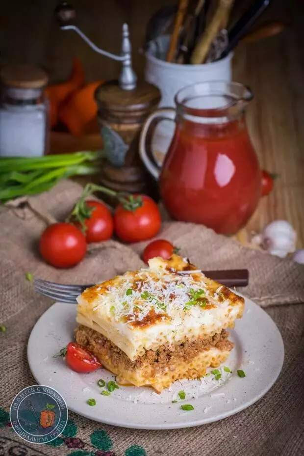 Pasicio. Greek Pasitala Casserole