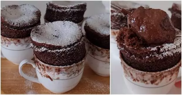 Nema pečenja! Jednostavan recept za čokoladni sufle