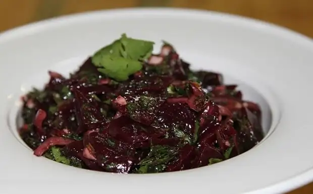 Beets with Tkemali in Georgian