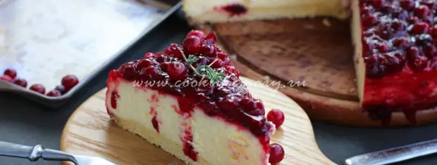 ক্র্যানবেরি Cheesecake.