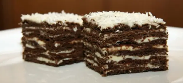 Chocolate cake in a pan