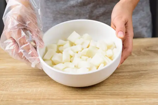 Kimchi lati Radish (Dicon)