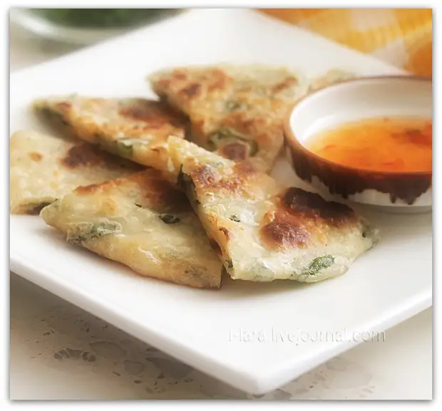 Chinese pancakes with green onions