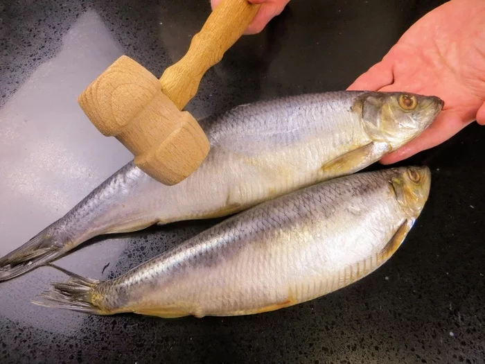 Resep jurang Jepang sareng herring / enak tibatan