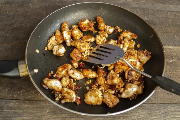 Pollo frito en marroquí - Cena en 15 minutos.