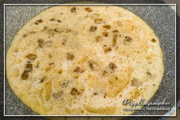 ಬೆಣ್ಣೆ - ಕೊಬ್ಬು ಜೊತೆ ಬೆಲಾರಿಯನ್ omelet