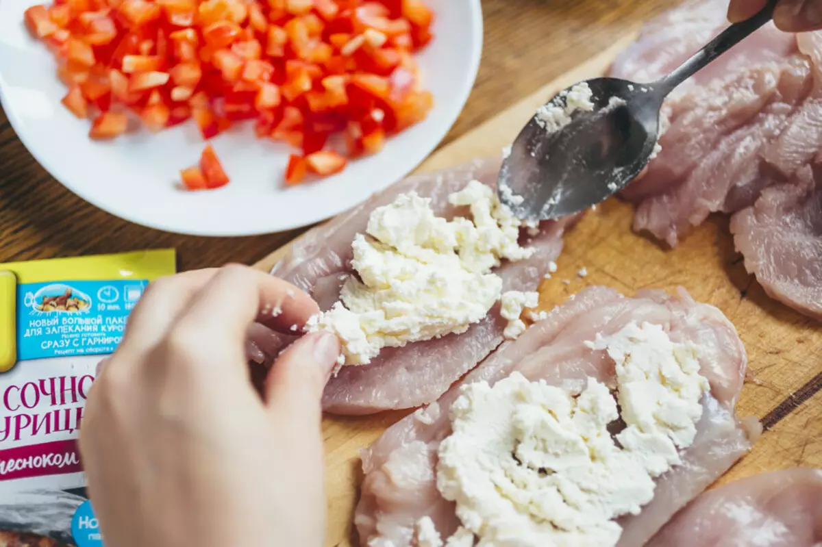 Rotoli di pollo al forno