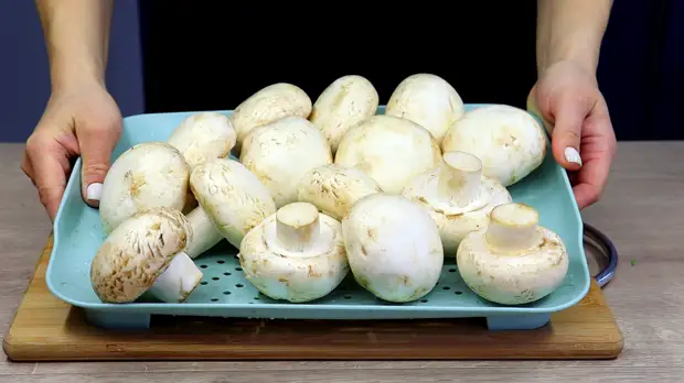 Uitstekende snack vir enige tafel! Voorbereiding van maer sampioene