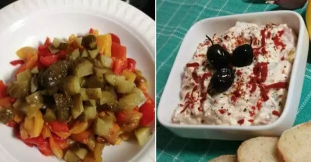 "Qish kuni" pishloqli salat