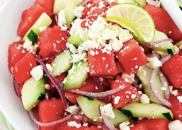 Wacmelon Salads: Ntụziaka