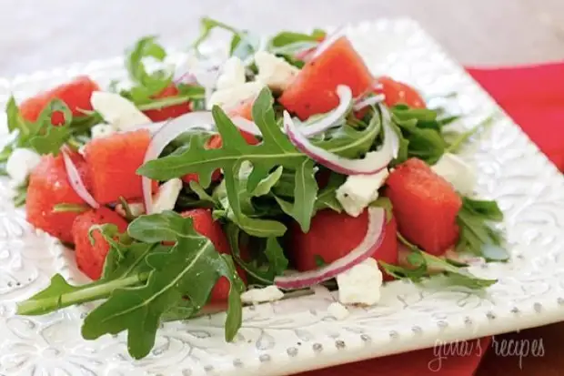 Salades de melon d'eau: recette