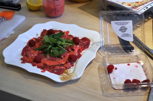 دستور العمل اصلی: گوشت گاو Carpaccio