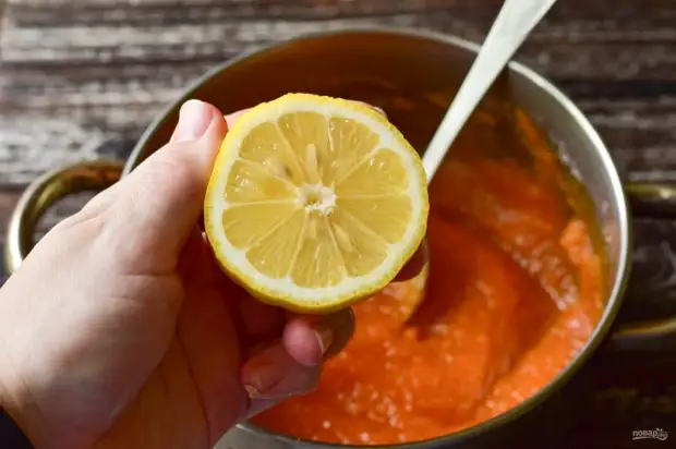 Carrot Marmalade oo leh gelatin