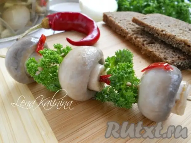 Marinated Home-friendly Champignons.