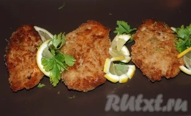 Cutlets de peixes orixinais de arenque