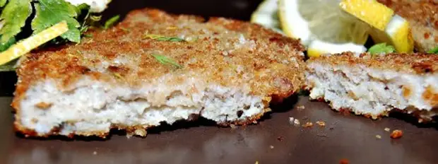 Oriģinālās zivju cutlets no siļķes