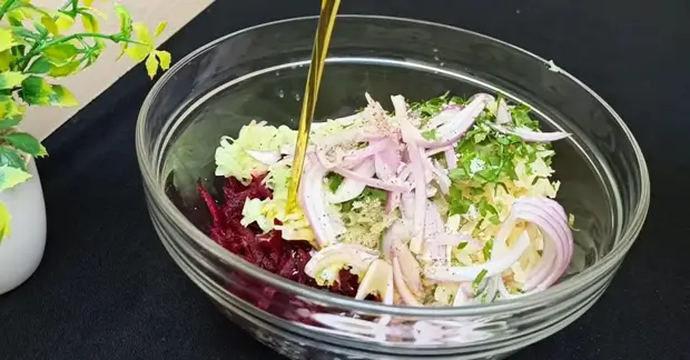 Salade française sans mayonnaise